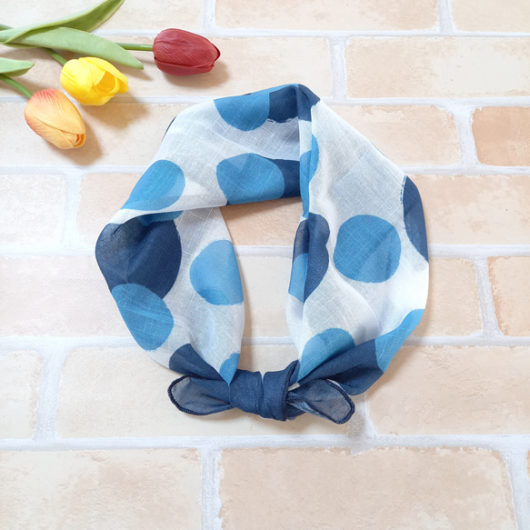 プチコットン綿スカーフ0003 スカーフ・バンダナ olive 通販｜Creema(クリーマ) 15743140