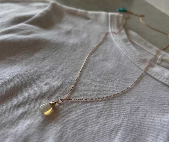 【特集掲載】3WAY ロングネックレス【オパール＆ターコイズ】14kgf ネックレス・ペンダント makila 通販｜Creema(クリーマ) 15749121