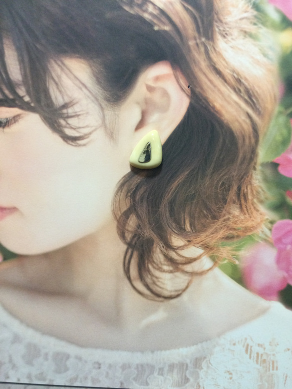 ☆本象牙ピアス（14kgf使用）※A-82☆ ピアス（スタッド・一粒） 石橋象牙店 通販 15758140｜Creema(クリーマ)