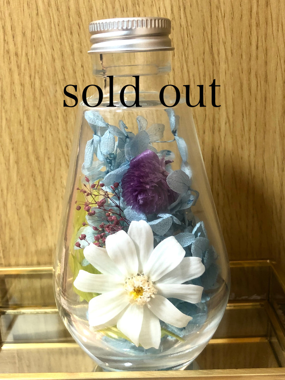 [送料無料]No.56 ブルー&ホワイト＊ハーバリウム ハーバリウム・植物標本 miibi 通販｜Creema(クリーマ)