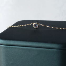 受注制作 カラーチェンジ アレキサンドライト 合成石 ベゼルネックレス 4mm 14Kgf ネックレス・ペンダント ホメオスタティックスタイル 通販 15775622｜Creema(クリーマ)