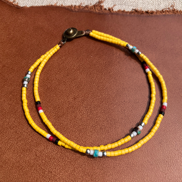 - Yellow/Sun - Beaded Bracelet ブレスレット souleo 通販 15794626｜Creema(クリーマ)