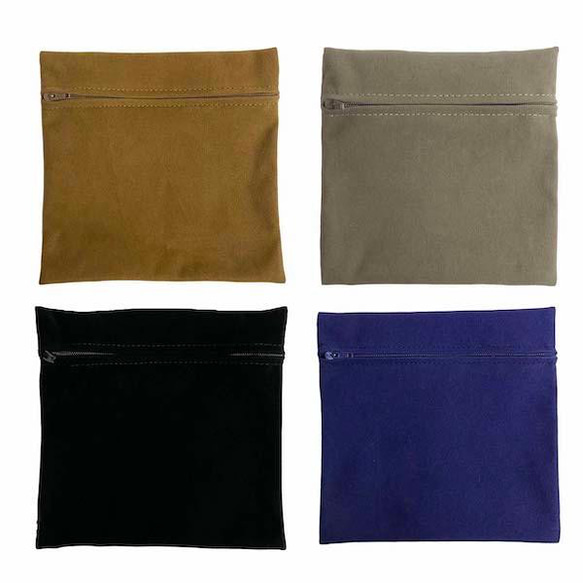 フロッキー ジッパー ポーチ 4color Lサイズ 5枚セット その他インテリア雑貨 街の紙箱屋さん 通販 15798352｜Creema ...