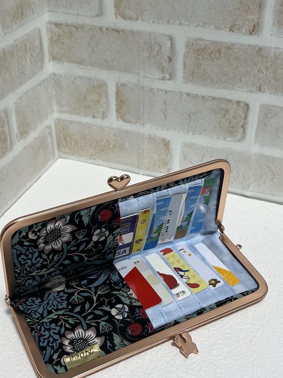 スリムにがま口カードケース 名刺入れ・カードケース Noce（のーちぇ） 通販｜Creema(クリーマ) 15798660