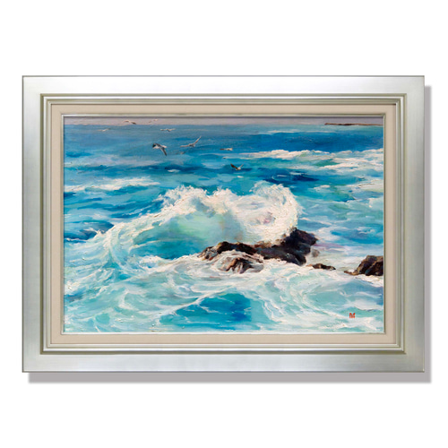 海韻-2】油絵原画 M12サイズ 一点物 豪華プレゼント付き 絵画 海韻-2】油絵原画 M12サイズ 一点物 豪華プレゼント付き 絵画