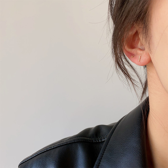 再..再販★限定割引★14KGF極小2mmミニ丸玉ボールT字型Tpierceシンプルラインピアス両耳スティックT棒Bar ピアス（スタッド・一粒） ☺️RadioMarsOn☺️ 通販 ...