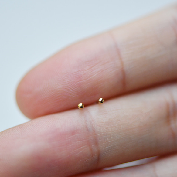 再..再販★限定割引★14KGF極小2mmミニ丸玉ボールT字型Tpierceシンプルラインピアス両耳スティックT棒Bar ピアス（スタッド・一粒） ☺️RadioMarsOn☺️ 通販 ...