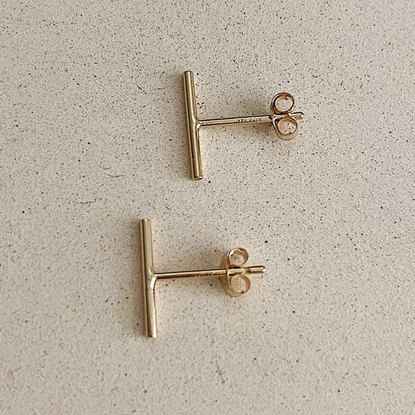再..再販★限定割引★14KGF極小2mmミニ丸玉ボールT字型Tpierceシンプルラインピアス両耳スティックT棒Bar ピアス（スタッド・一粒） ☺️RadioMarsOn☺️ 通販 ...
