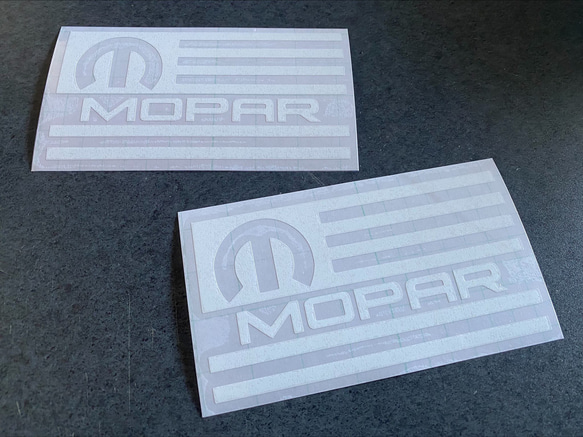 中サイズ MOPAR US国旗 ステッカー お得2枚 セット《カラー選択可》送料無料★ シール・ステッカー MLA.sticker 通販 ...