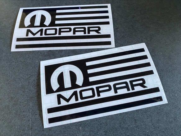 中サイズ MOPAR US国旗 ステッカー お得2枚 セット《カラー選択可》送料無料★ シール・ステッカー MLA.sticker 通販 ...