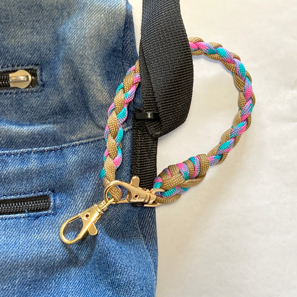 パラコード ハンドストラップ ピンクブルーカモコーヒー スマホホルダー付き スマホケース・カバー yuhpanda 通販 15808159 ...