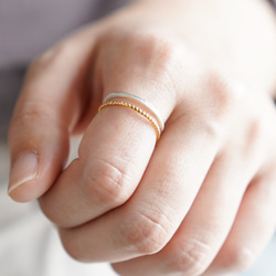 【Partial GP】two strings RING (free size) / SV925 ≪送料無料≫ 指輪・リング Kumpel by p 通販 15809641｜Creema(クリーマ)