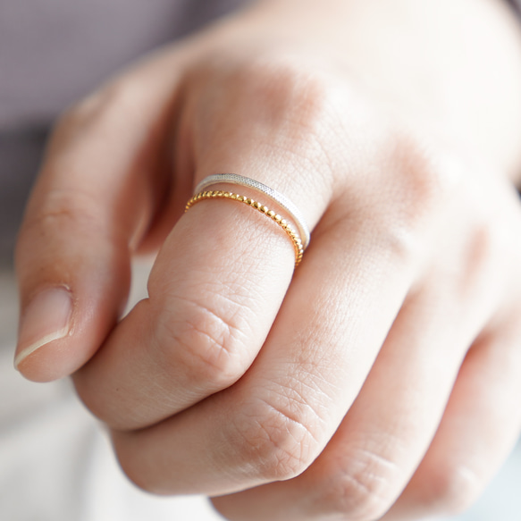 【Partial GP】two strings RING (free size) / SV925 ≪送料無料≫ 指輪・リング Kumpel by p 通販 15809641｜Creema(クリーマ)