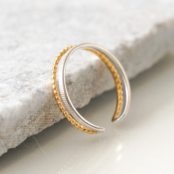 【Partial GP】two strings RING (free size) / SV925 ≪送料無料≫ 指輪・リング Kumpel by p 通販 15809641｜Creema(クリーマ)