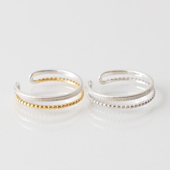 【Partial GP】two strings RING (free size) / SV925 ≪送料無料≫ 指輪・リング Kumpel by p 通販 15809641｜Creema(クリーマ)