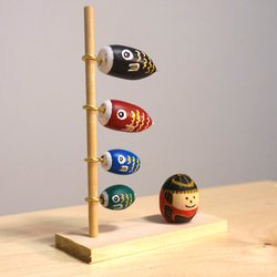 どんぐり鯉のぼりとどんぐり鎧兜のセット 五月人形 端午の節句 木製 季節の玄関飾り 五月人形・こいのぼり studio.nokinoki 通販 ...