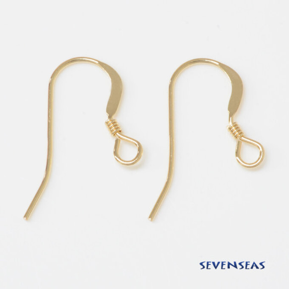 【10ペア入り】14KGF ピアスフック ゴールドフィルド GFFP-12 金具・チェーン セブンシーズ 通販 15819799｜Creema(クリーマ)