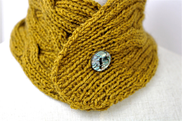 ポッサム・メリノ・シルクのネックウォーマー兼ヘアバンド ブロンズ ネックウォーマー qualityyarndownunder 通販 ...