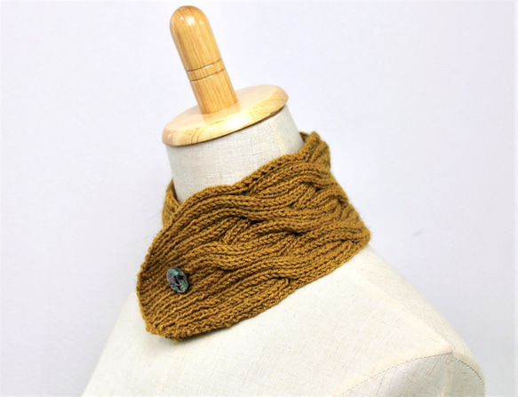 ポッサム・メリノ・シルクのネックウォーマー兼ヘアバンド ブロンズ ネックウォーマー qualityyarndownunder 通販 ...