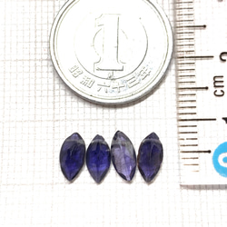アイオライト＊マーキスファセットカット＊4個 天然石 JEWELBOX 通販｜Creema(クリーマ)