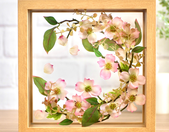 「縁」薄紅色のハナミズキ アートフラワー nozomi 通販｜Creema(クリーマ)