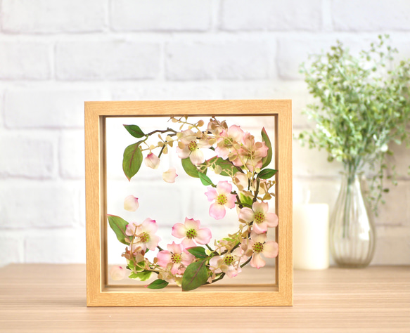 「縁」薄紅色のハナミズキ アートフラワー nozomi 通販 15829112｜Creema(クリーマ)