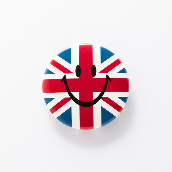 イングランドスマイル 缶バッジ 缶バッチ smile【3.1cm】 ピンバッチ meets-badge 通販 15838408｜Creema ...