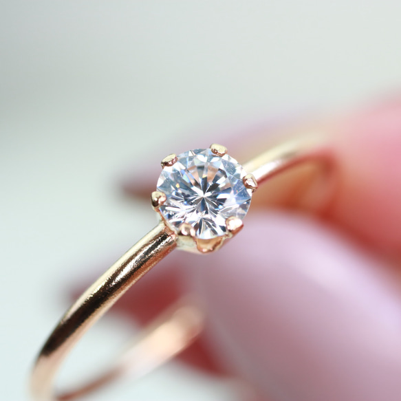 【14kgf】4mm石 35種から選べる天然石リング 1.3mmアーム／アレルギー対応・つけっぱなしok・指輪 指輪・リング Jewelry craft.sachi 通販 15852468 ...