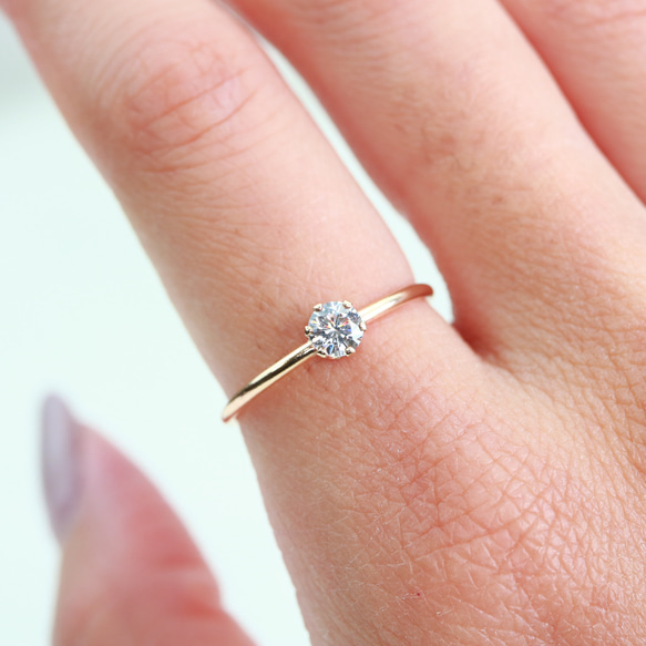 【14kgf】4mm石 35種から選べる天然石リング 1.3mmアーム／アレルギー対応・つけっぱなしok・指輪 指輪・リング Jewelry craft.sachi 通販 15852468 ...