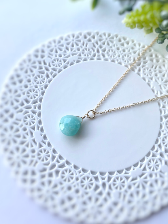 14kgf アマゾナイト マロン型のネックレス 天河石 ネックレス・ペンダント トゥッティ フルッティ 通販 15856376｜Creema(クリーマ)