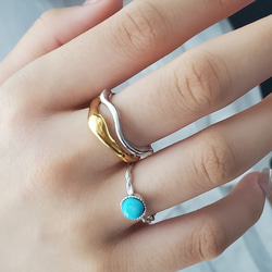 （新作）バイカラー2連ダブルアーム上質なシルバーリングSV925レイヤードリングRS-238 指輪・リング Ring and I 通販 ...