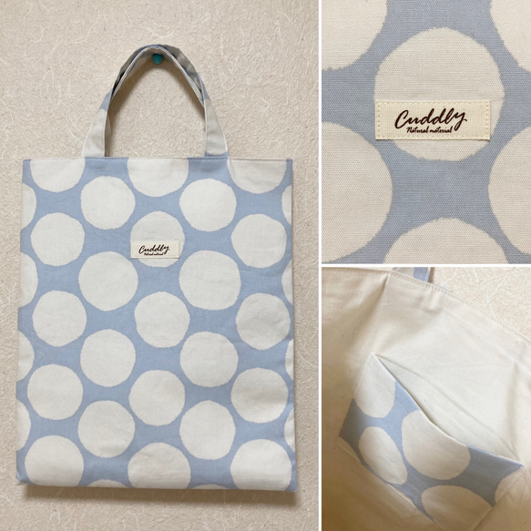 A4トートバッグ にじみ水玉 トートバッグ 13th★SALE中★mami+ 通販 15874642｜Creema(クリーマ)