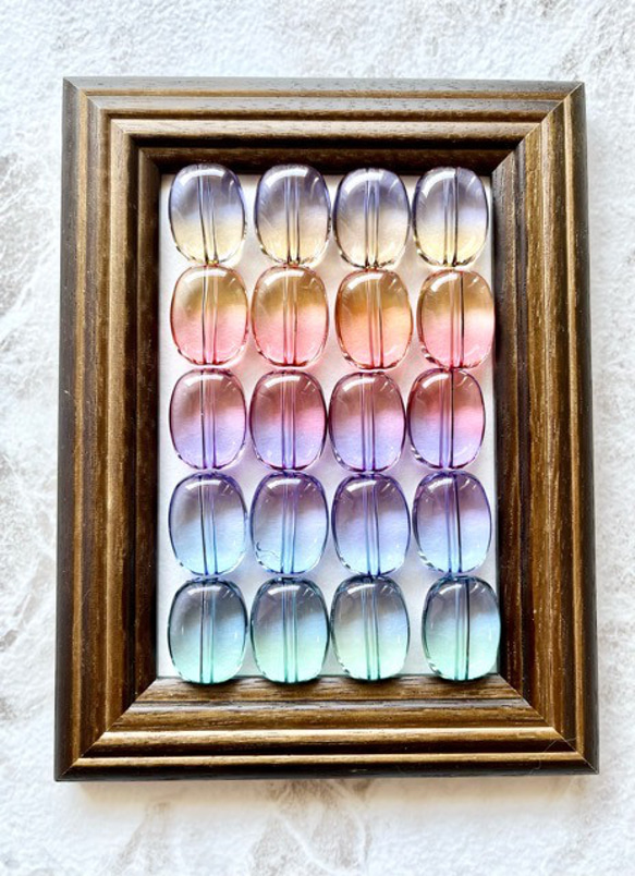 手染めビーズ「水彩画の結晶3」2023 ビーズ moegi0218 通販 15901539｜Creema(クリーマ)