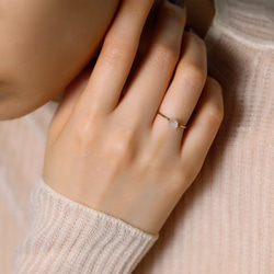 K18 natural stone 天然石クォーツのリング “フロスト” 金属アレルギー対応〈r_17qz-k18〉 指輪・リング Alles Liebe〈アレスリーベ〉 通販 ...