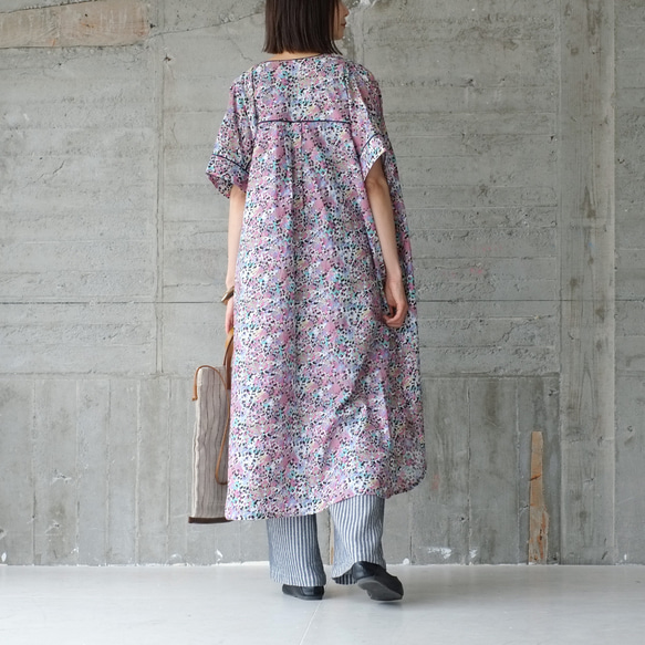 オシャレくすみカラー♪パイピングシャツワンピース（23s-12）パープル ワンピース Hammock 通販 15905739｜Creema(クリーマ)