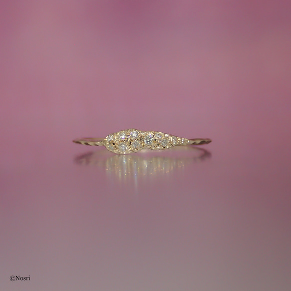 ピッコリーノ ナゲット リング（K10 ダイヤモンド） Creema限定 指輪・リング Nosri〔ノスリ〕 通販 15906612｜Creema(クリーマ)