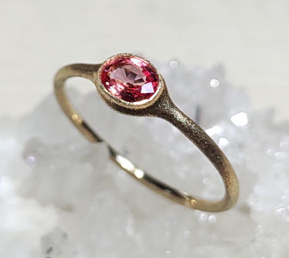 pink sapphire＊K10 ring 指輪・リング Roro 通販｜Creema(クリーマ) 15908640
