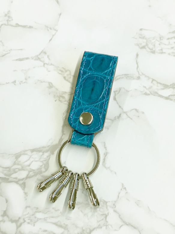 日本製 クロコダイル キーホルダー エキゾチックレザー キーケース MEISTER SUZUKI 通販 15925979｜Creema(クリーマ)