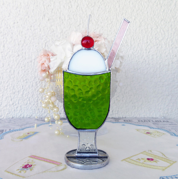 ステンドグラス クリームソーダ その他インテリア雑貨 pi-tyan 通販｜Creema(クリーマ) 15942026