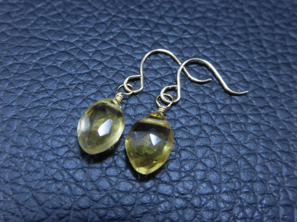 【SALE】【14KGF】宝石質シトリントパーズの1粒ピアス H30￥1170→￥590 ピアス（フック・チェーン） KAZEYA－かぜやー 通販｜Creema(クリーマ) 15944082