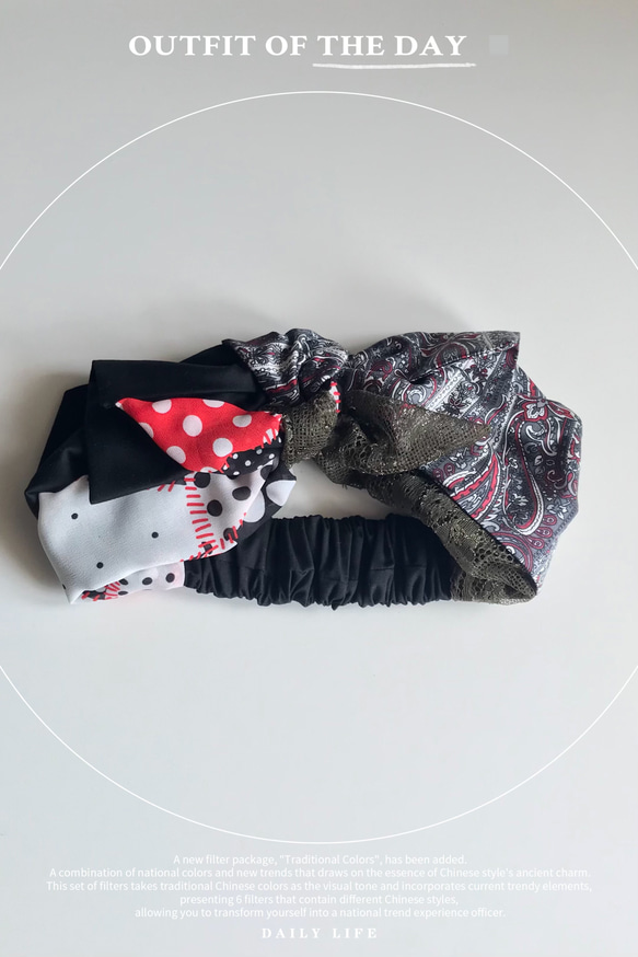 異素材ヘアバンド ヘアターバン ヘアバンド・ターバン summerqi_qi 通販 15945786｜Creema(クリーマ)