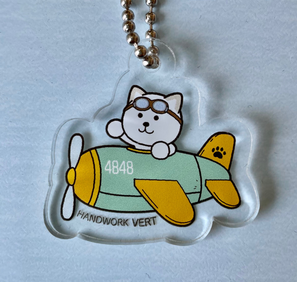 ⭐︎柴ワンコキーホルダー・柴ジェット白柴⭐︎ はんどわーくべ〜るオリジナル その他雑貨 はんどわーくべーる 通販 15946196 ...
