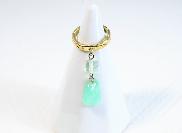 【cian】真鍮イヤーカフ クリソプレーズ・フローライト イヤーカフ Torc Allta【トルクアルタ】 通販｜Creema(クリーマ ...