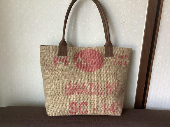 ★再販★珈琲豆麻袋のトートバック トートバッグ yumi928 通販 15954091｜Creema(クリーマ)