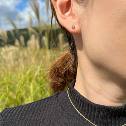 muni mini ピアス（スタッド・一粒） kiwi 通販｜Creema(クリーマ) 15954228