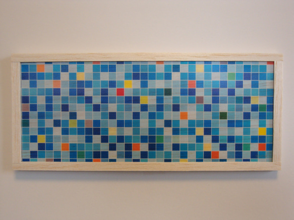 Blue small square ウォールステッカー・ウォールデコ pictgraph 通販 15960271｜Creema(クリーマ)