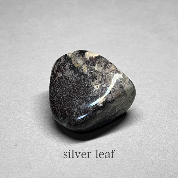 silver leaf jasper tumble / シルバーリーフジャスパー タンブル A 天然石 N.st 通販｜Creema(クリーマ) 15961995