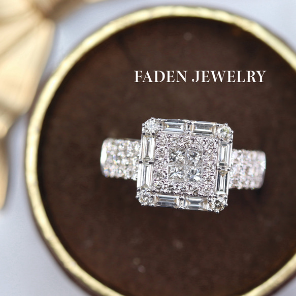 K18WGダイヤモンドリング D1.00ct 指輪・リング FADEN JEWELRY 通販 15962109｜Creema(クリーマ)