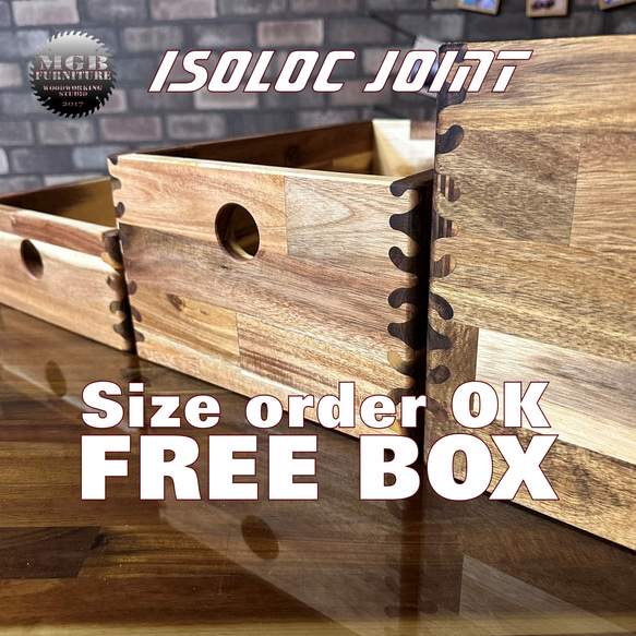 受注生産♦ISOLOC JOINTで作るフリーボックス（サイズ指定変更のオーダーOK）製作サイズ120㎝まで フリーボックス・小物入れ 夢現房 ...