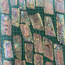 アワビ貝殻 白蝶貝殻 パールシェル 螺鈿 ルアー ネイルアート40g15枚前後 その他アート ebys 通販 15970704｜Creema ...